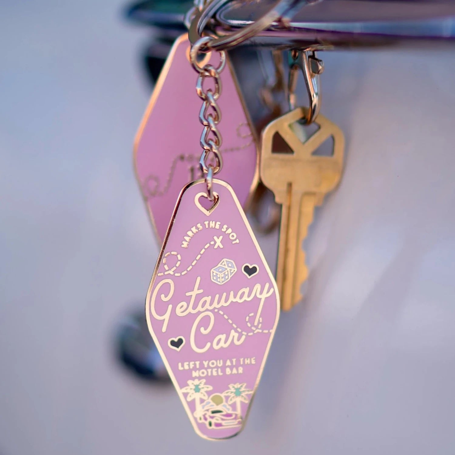 Pink Keychain – Waffle's Vinyls & Things